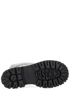 Moschino Leather Zipper Boots