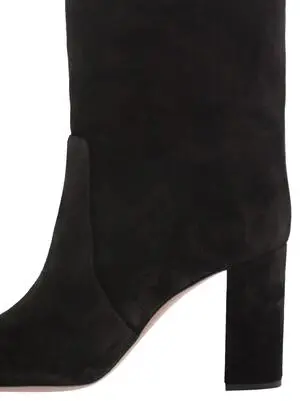 Paris Texas Anja Suede High Heel Boots - Black