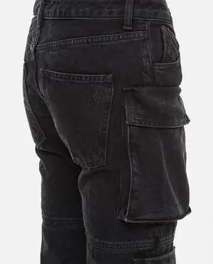 Attico Essie Denim Cargo Pants - Multicolor