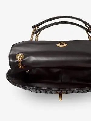 Bottega Veneta Madison Leather Shoulder Bag With Knot Detail - Multicolor