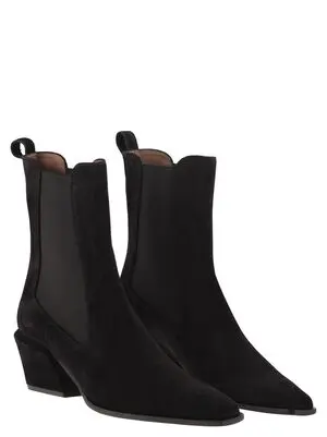 Paris Texas Suede Chelsea Boots - Black