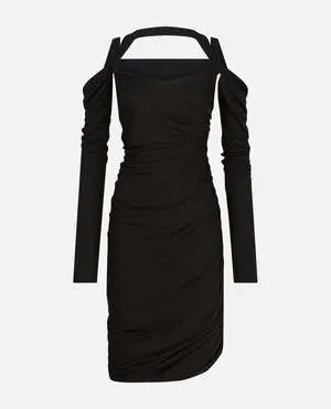 Attico Off-the-shoulder Midi Dress - Multicolor