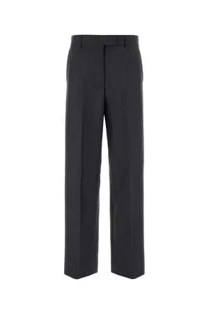 Miu Miu Charcoal Mohair Blend Pant - Gray