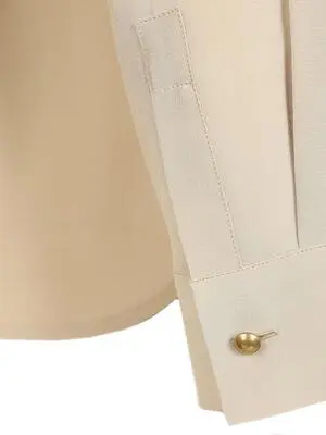 Max Mara Silk Shirt With Scarf - Cream