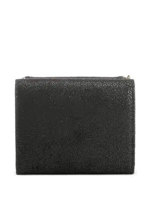 Stella McCartney Falabella Tri-fold Wallet With Chain Trim - Black
