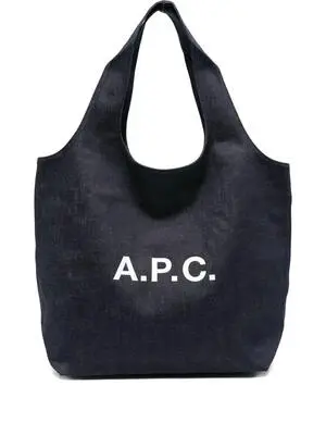 A.p.c. Ninon Cotton Tote Bag - Blue