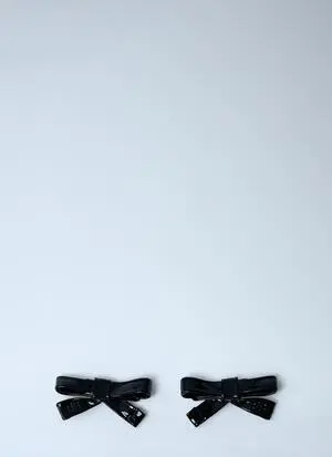 Balenciaga Bow Earrings - Black