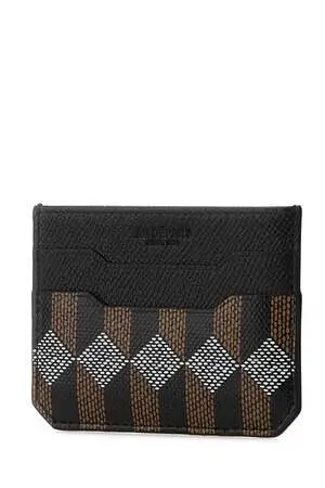 AU DEPART Printed Leather Card Holder - Multicolor