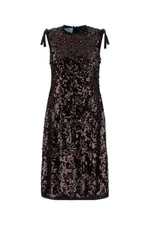 Prada Sequins Dress - Brown