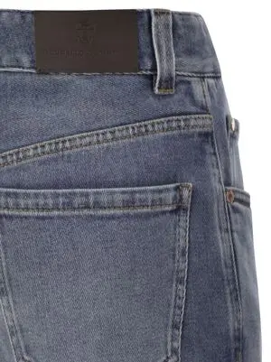 Brunello Cucinelli Wide-leg Stretch Denim Jeans - Multicolor