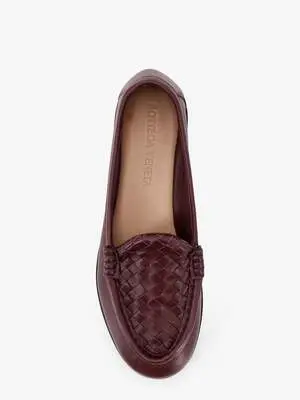 Bottega Veneta Silenzio Leather Loafers With Intrecciato Pattern - Multicolor