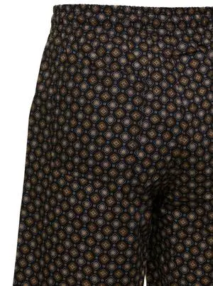 A.p.c. Vincento' Bermuda Shorts With All-over Print In Cotton - Multicolor