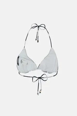 Jacquemus Polka Dot Triangle Bikini Top - Multicolor