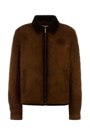 Miu Miu Suede Jacket - Brown