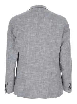 Tagliatore Single-breasted Jacket With Notched Revers In Fabric For
