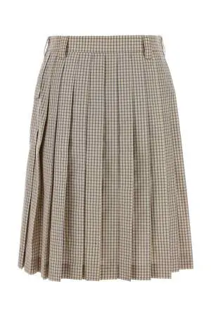 Miu Miu Embroidered Nylon Blend Skirt