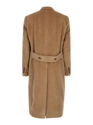 Dolce & Gabbana Double-breasted Wool Blend Peak Lapel Overcoat - Multicolor