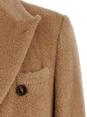 Dolce & Gabbana Double-breasted Wool Blend Peak Lapel Overcoat - Multicolor