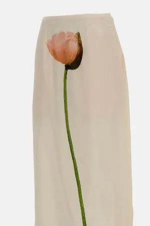 Simone Rocha Poppy Motif Pencil Skirt - Multicolor