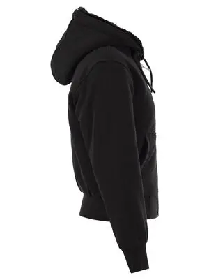 Moose Knuckles Classic Bunny Hooded Sweatshirt With Faux Fur Lining - Black