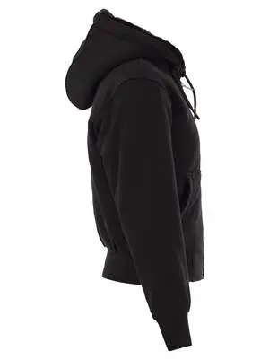 Moose Knuckles Faux Fur Lined Hoodie - Black