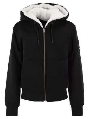 Moose Knuckles Classic Bunny Hooded Sweatshirt With Faux Fur Lining - Multicolor