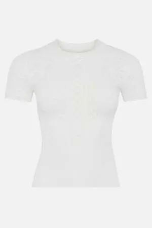 JW Anderson Pointelle Tee - Multicolor