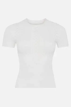 JW Anderson Jw Anderson Women Pointelle Tee Multicolor