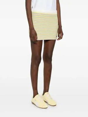 Casablanca Striped Bourgeois-style Miniskirt - Multicolor