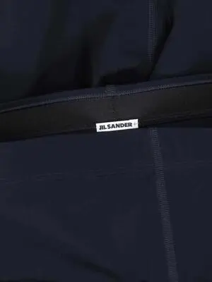 JIL SANDER Printed Logo Cycling Shorts - Blue