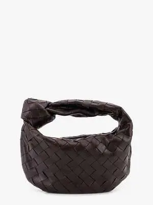 Bottega Veneta Mini Jodie Leather Handbag With Intrecciato Motif - Multicolor