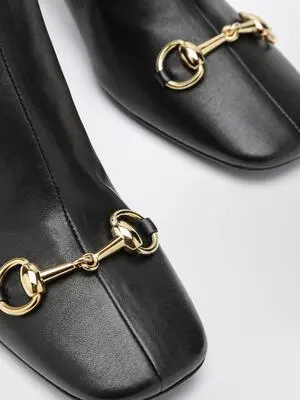 Gucci Signora Stretch Leather Ankle Boots