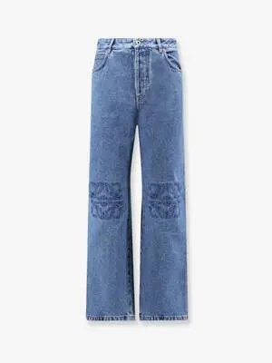 Loewe Anagram Baggy Jeans - Multicolor