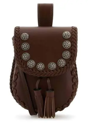 Prada Leather Crossbody Bag - Brown