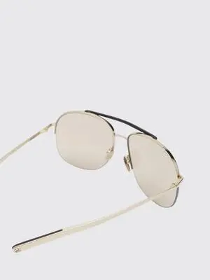 Gucci Pilot Style Metal Sunglasses With Double Bridge