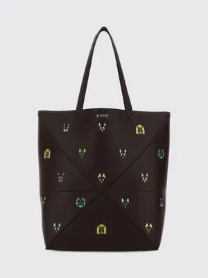 Loewe Louis Wain X Puzzle Fold Bag In Printed Nappa - Brown