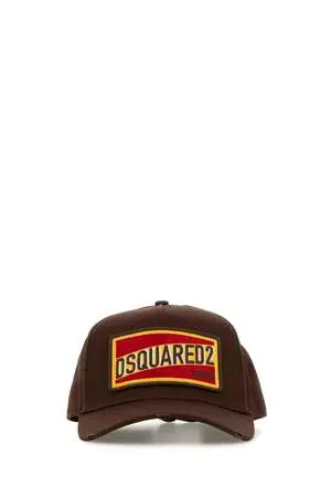 Dsquared2 Cotton Baseball Cap - Brown