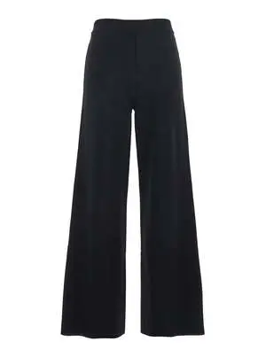 P.a.r.o.s.h Viscose Blend Wide Leg Pants - Black