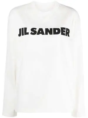 JIL SANDER Cotton Sweatshirt With Logo Print