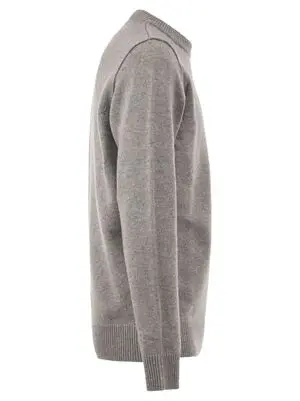 Stone Island Crew-neck Jumper With Reverse Stitch Details