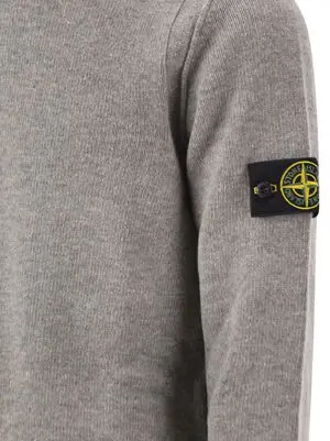Stone Island Crew-neck Jumper With Reverse Stitch Details