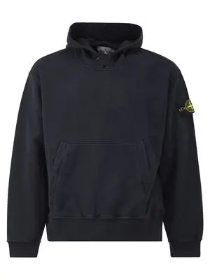 Stone Island Oversized Hoodie With Raglan Sleeves - Blue