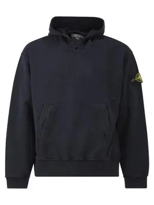 Stone Island Oversized Hoodie With Raglan Sleeves - Blue