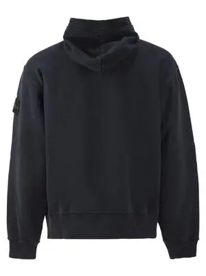 Stone Island Oversized Hoodie With Raglan Sleeves - Blue