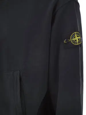 Stone Island Oversized Hoodie With Raglan Sleeves - Blue