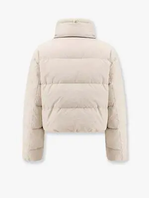 Brunello Cucinelli Down Jacket With Shearling Collar