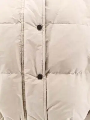 Brunello Cucinelli Down Jacket With Shearling Collar