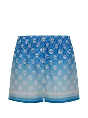 Casablanca Diamond Monogram Shorts - Blue
