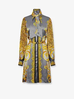 Versace Silk Chemisier/dress - Multicolor