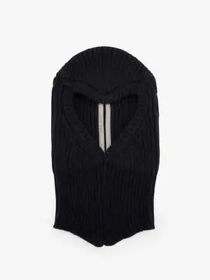 Rick Owens Porteville Cashmere And Wool Blend Balaclava - Black